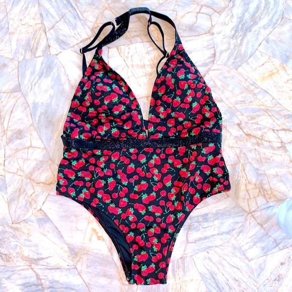 Victoria's Secret | Swim | New Vs Bling One Piece Swimsuit Berry Shine ...